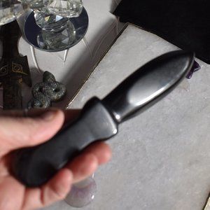 Wiccan, Pagan, Ceremony, Ritual, Knife | Accents | Black Obsidian ...